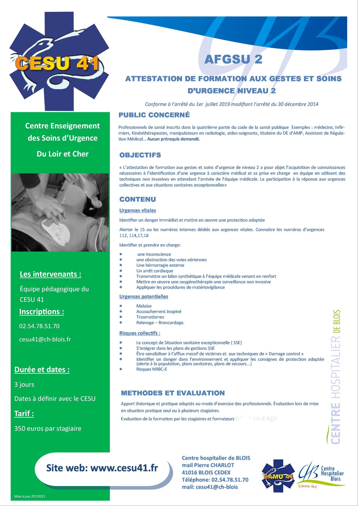 Attestation de Formation aux Gestes et soins d’Urgence de niveau 2 ...